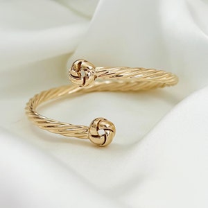 Twisted Gold Bangle, Rope Cuff Bangle, Chunky Bangle Bracelet, Gold ...