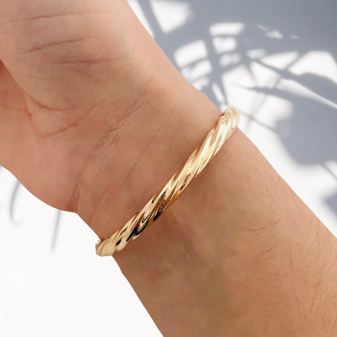 Twisted Gold Bangle Rope Cuff Bangle Chunky Bangle Bracelet - Etsy