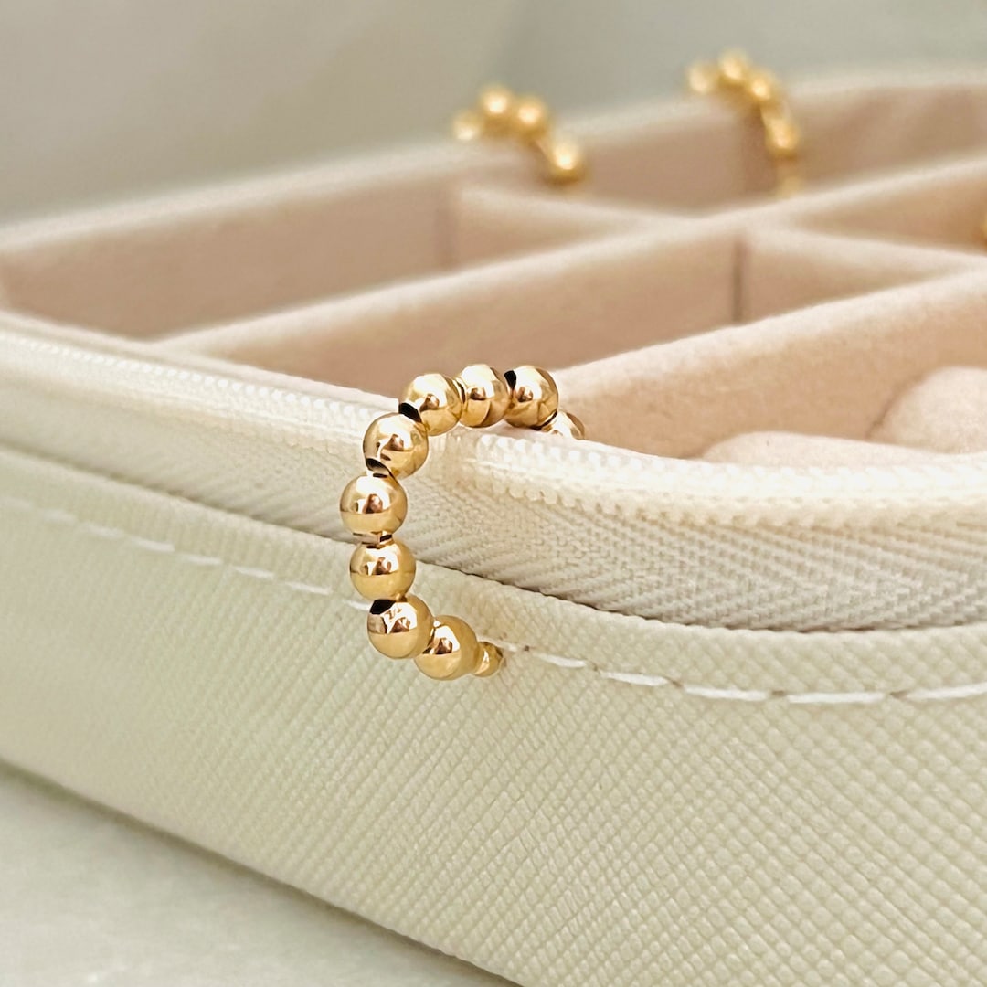 Beaded Ear Cuff, Ear Cuff No Piercing, Gold Filled Bead Ear Wrap ...