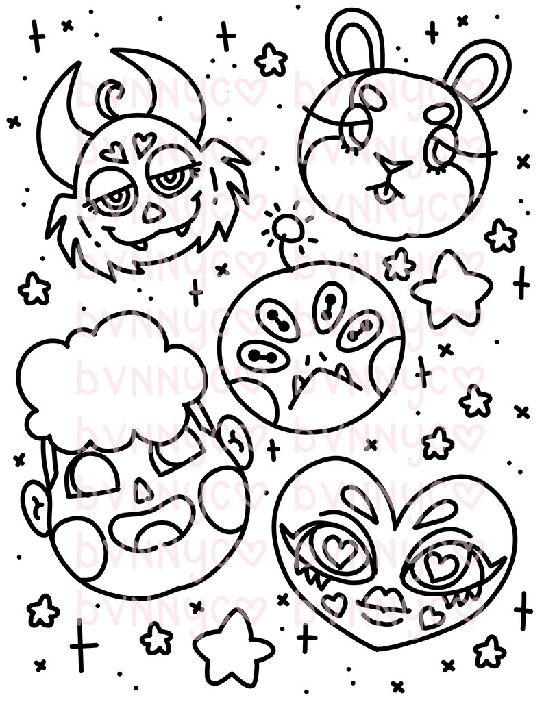 Assorted Coloring Pages PRINTABLE | Etsy