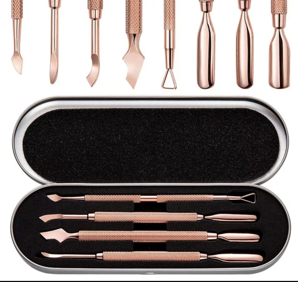 Stainless steel Nail tools 4pcs. With case | Etsy