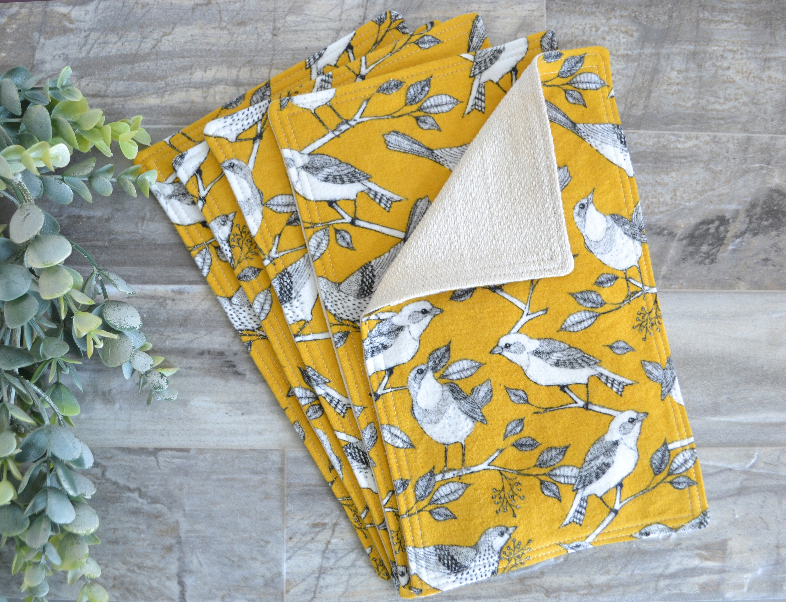 Reusable Paper Towel / Absorbent Yellow Unpaper Towels / Zero Waste ...