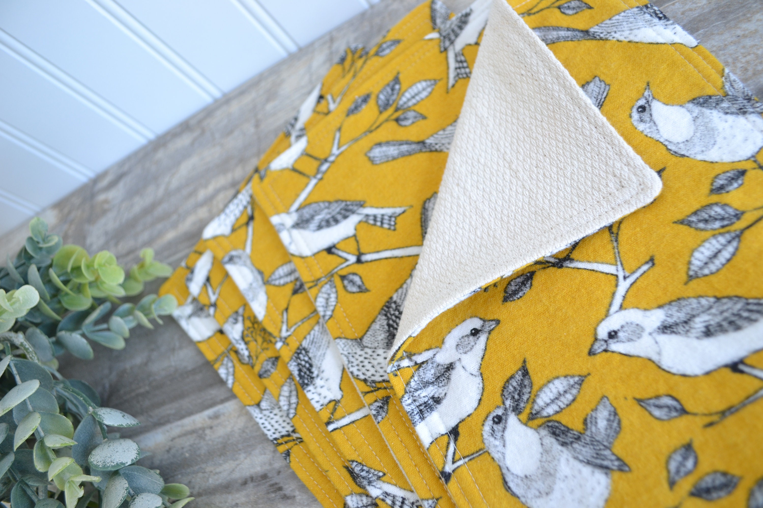 Reusable Paper Towel / Absorbent Yellow Unpaper Towels / Zero Waste ...