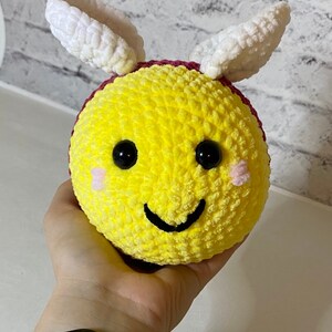 Handmade Crochet Small Plush Bee/ Crochet Plush Toy/ Colourful Toy for ...