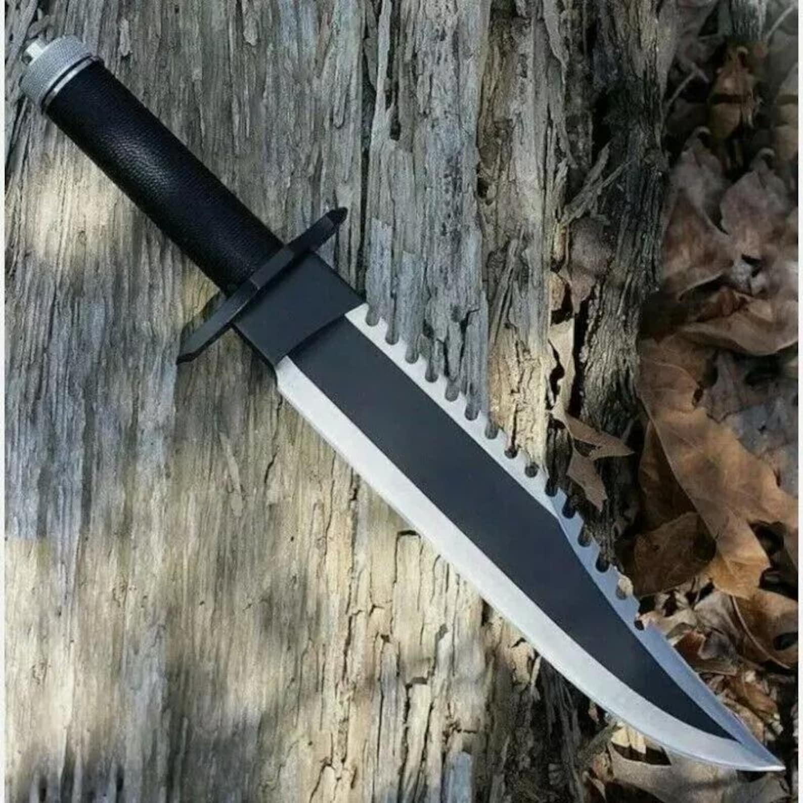 Rambo Style Survival Knife First Blood Part 2 Hand Made D2 Tool Steel ...