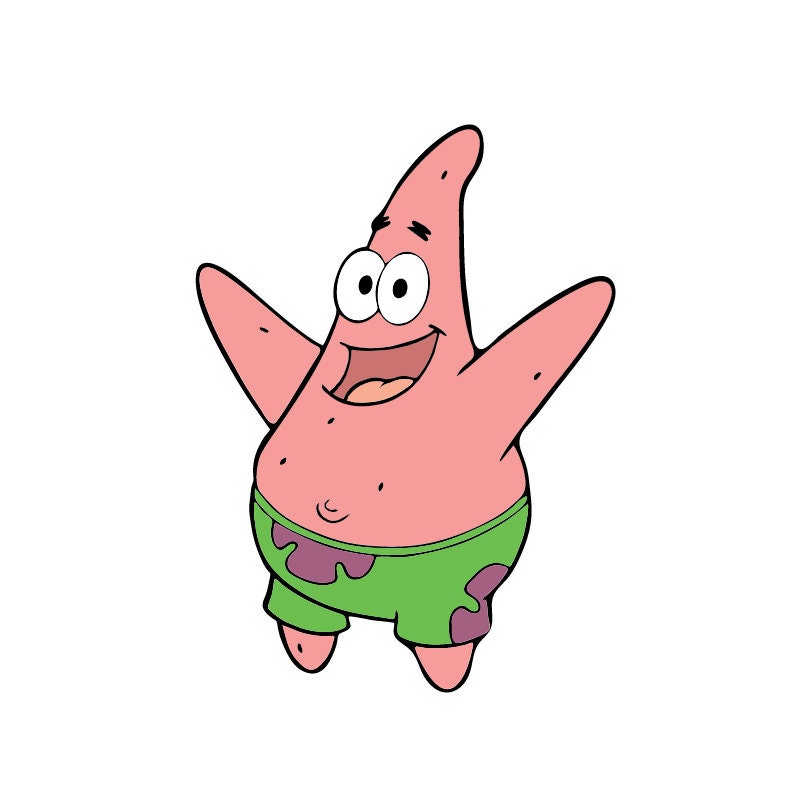 SVG file Full Color Patrick SpongeBob SquarePants Nickelodeon | Etsy