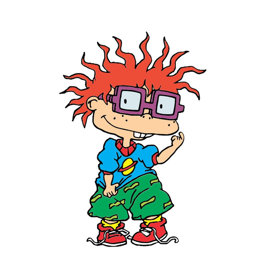 SVG File Full Color Chuckie Rugrats Nickelodeon Kids Clipart | Etsy