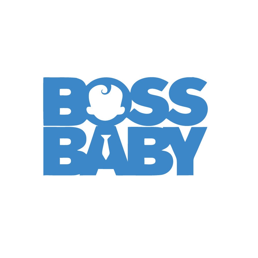 SVG file Full Color Boss Baby Words Dreamworks Kids Clipart | Etsy