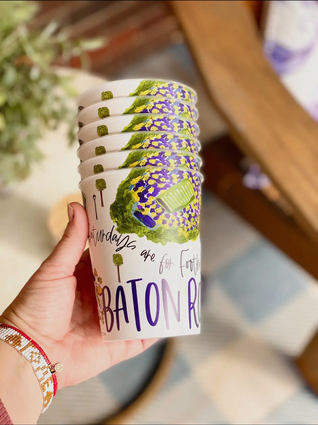 Baton Rouge LSU Football Reusable Party Cups - Etsy