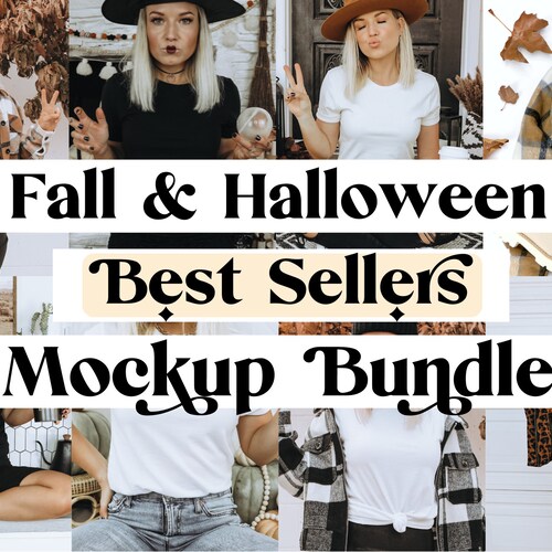Fall and Halloween Best Seller Mockup Bundle Mockup Bundle - Etsy