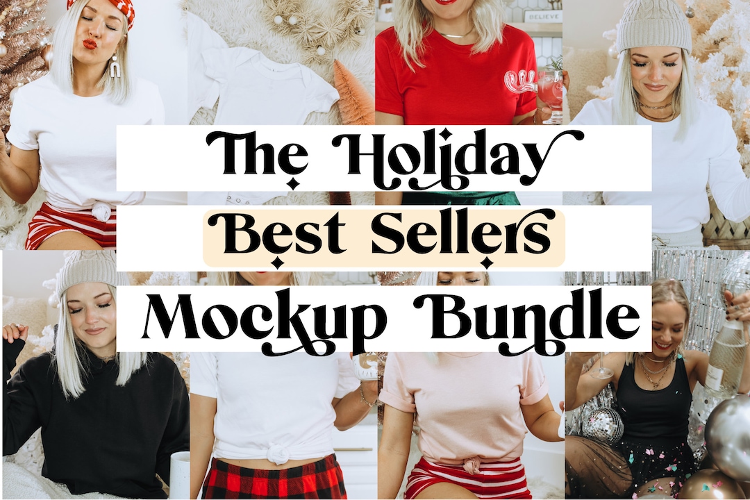 Christmas and Holiday Best Seller Mockup Bundle | Mockup Bundle ...