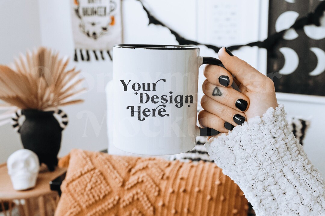Mug Mockup | Fall Mockup | Halloween Mug Mockup | 11 Oz Coffee Mug ...