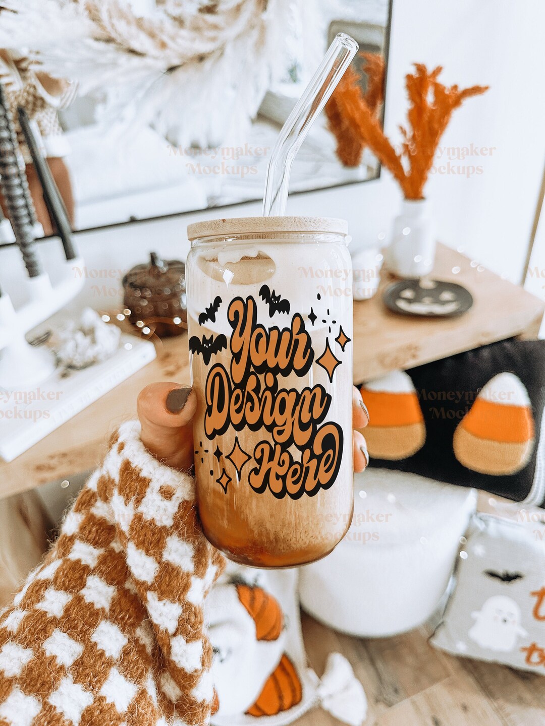 Libbey Glass Can Mockup | 16oz Glass Beer Can Mockup | Libbey Mockup ...