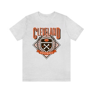 Cleveland Football Shirt, Vintage Style Cleveland Football Tshirt, Cle ...