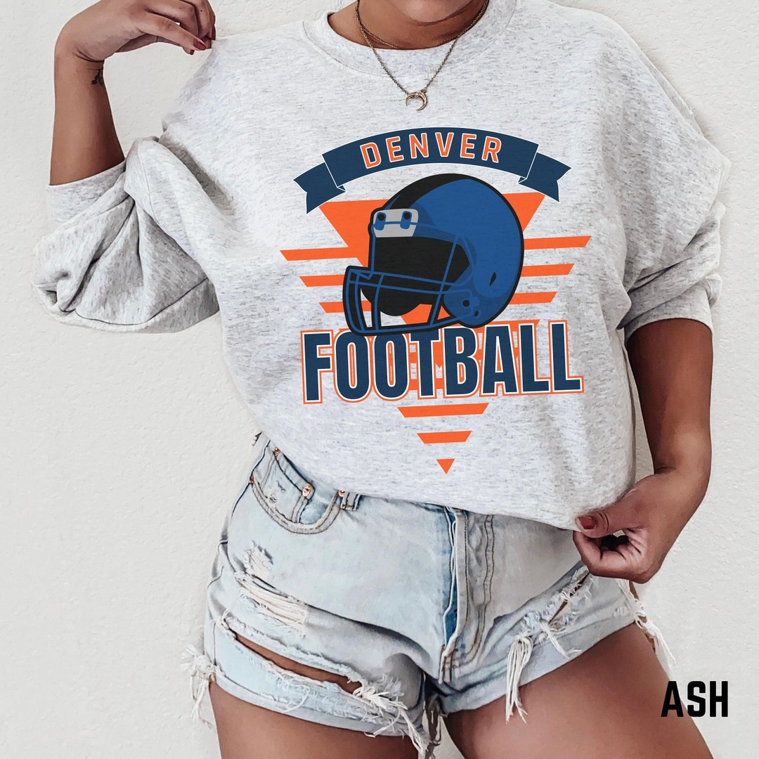 Retro Denver Football Sweatshirt, Vintage Style Denver Football, 90s ...