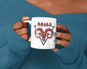 Aries Constellation Mug, Aries Zodiac Mug, Celestial Coffee Mug, Unique ...