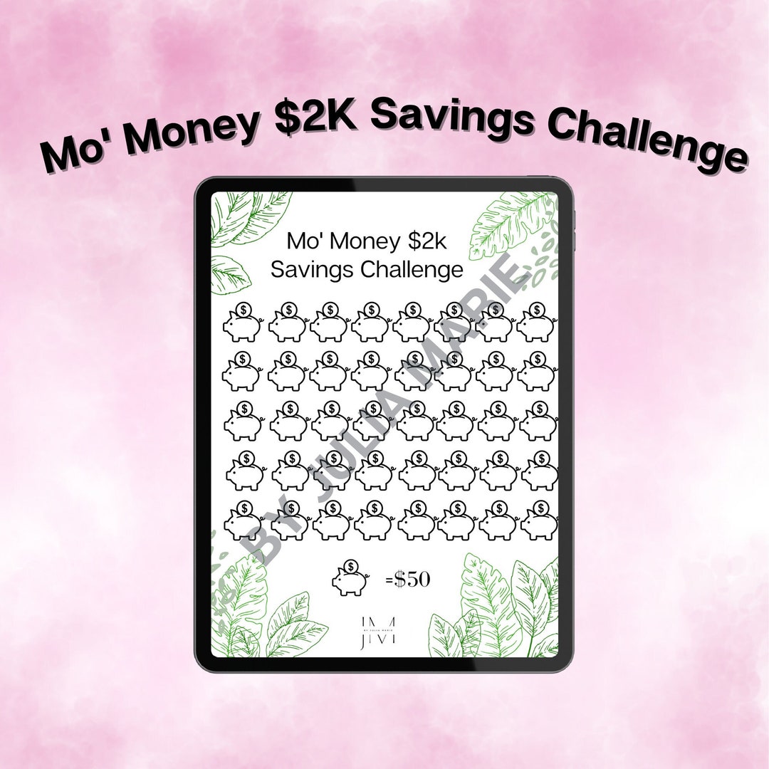 Mo' Money 2k Savings Challenge - Etsy