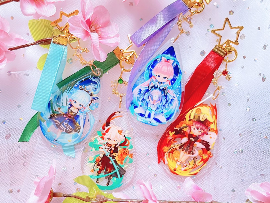 Genshin Impact Keychains, Genshin Charms, Genshin Keychain, Genshin ...