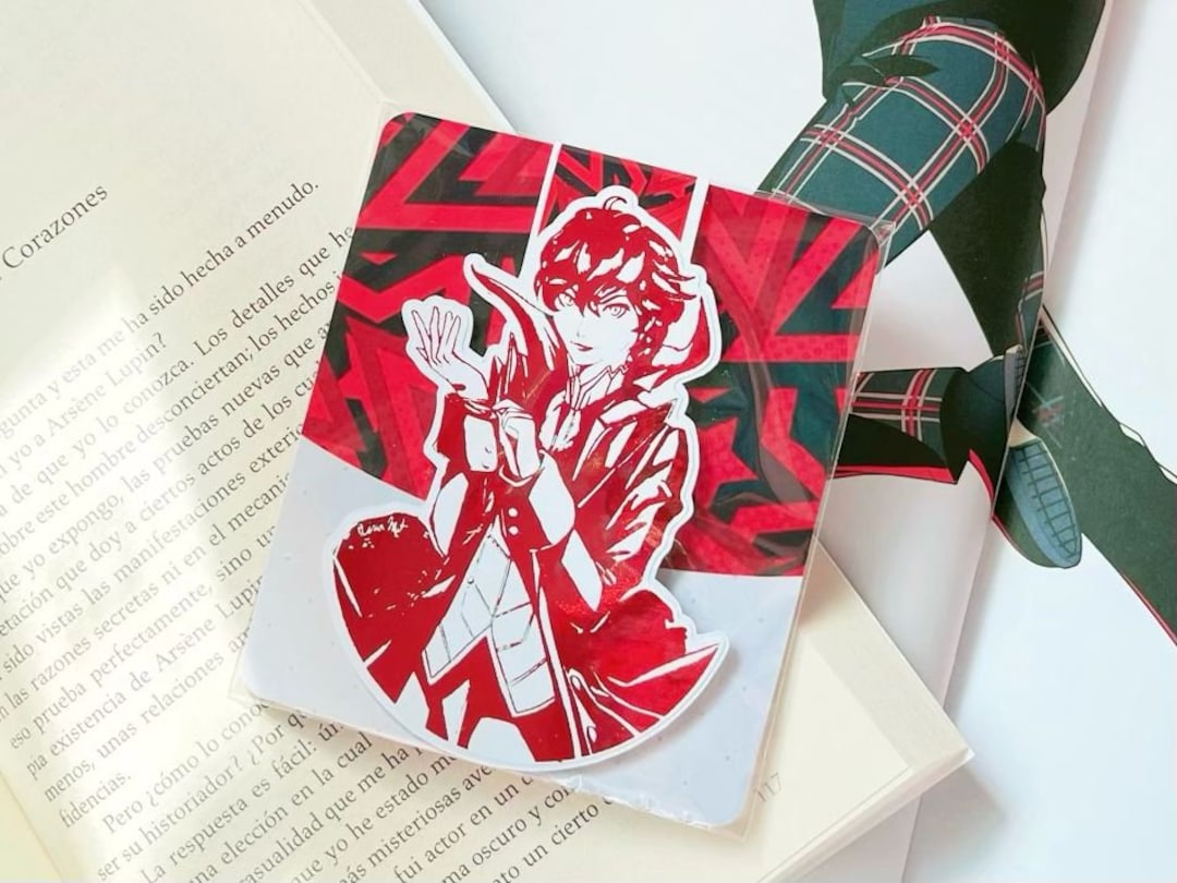 Persona 5 Bookmark, Persona 5 Joker, Persona 5 Magnetic Bookmark, Foil ...
