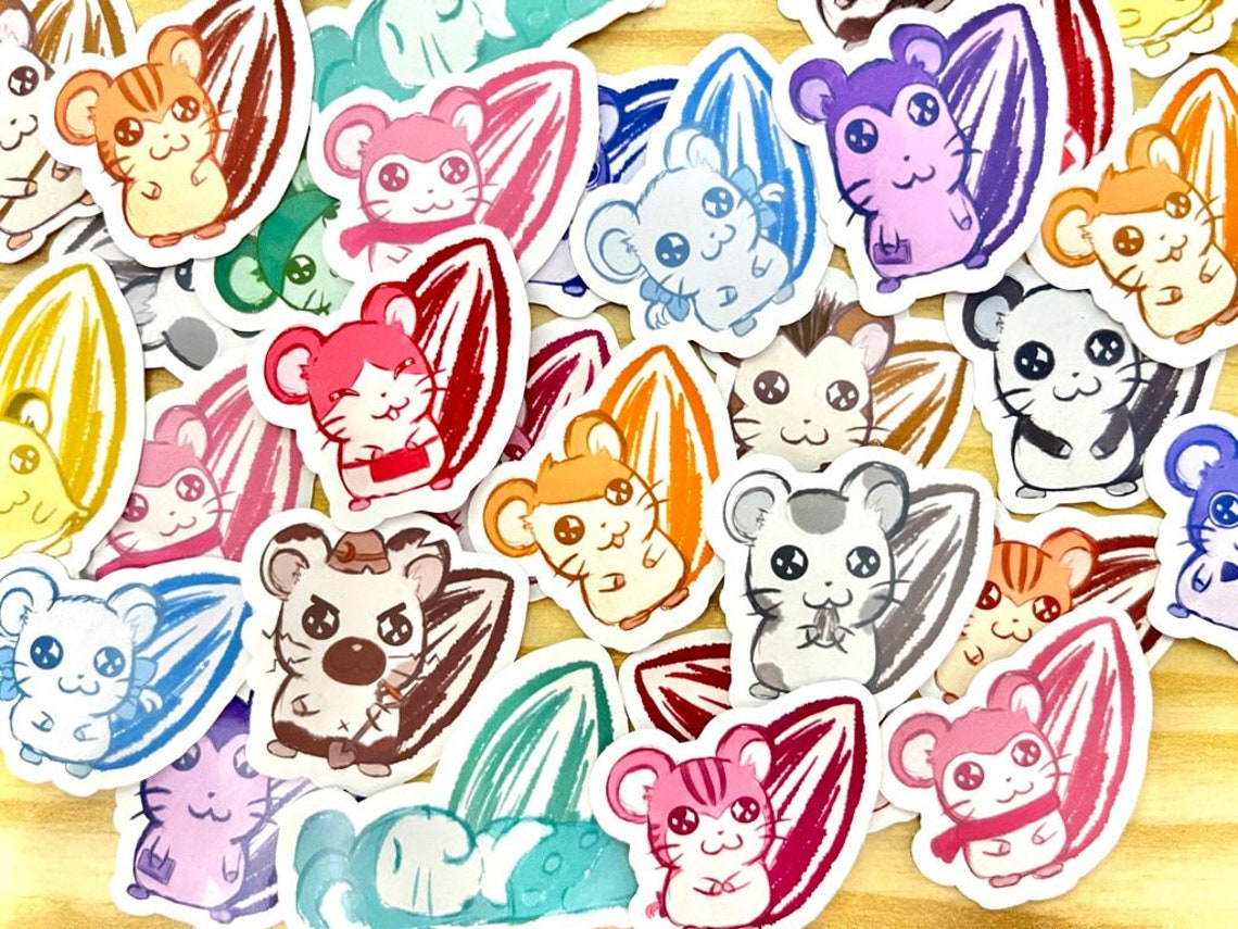 HAMTARO Stickers Hamtaro Cute Stickers Kawaii Stickers | Etsy
