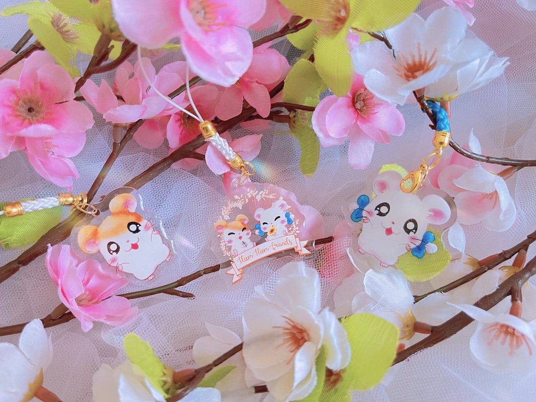 HAMTARO Charm, Hamtaro Keychain, Bijou, Fannart, Cute Hamster, Hamtaro ...