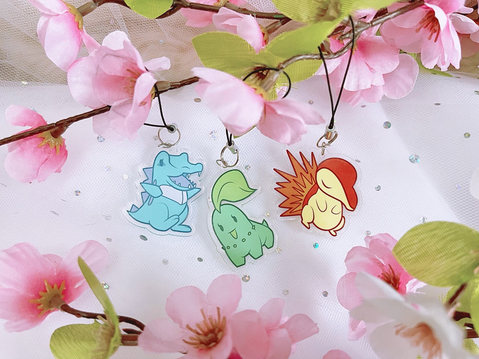 POKEMON Keychain Pokemon Charms Pokemon Acrylic Keychain - Etsy