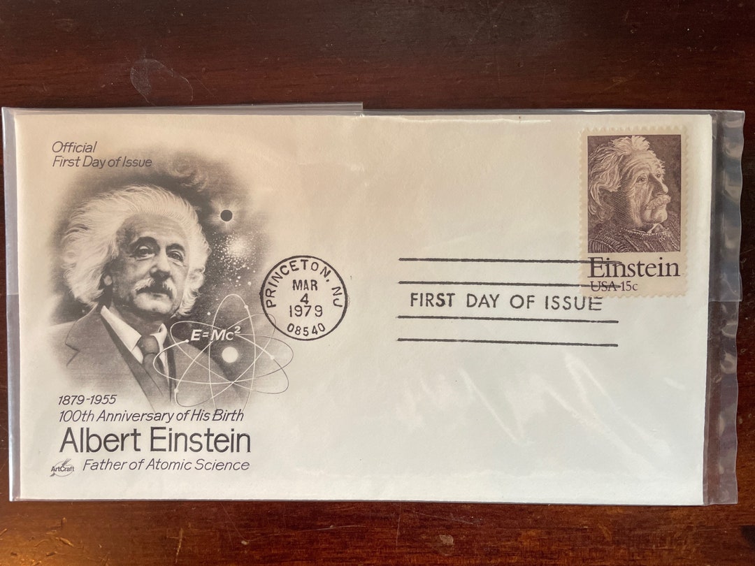 Albert Einstein Official First Day of Issue - 100th Anniversary of His ...