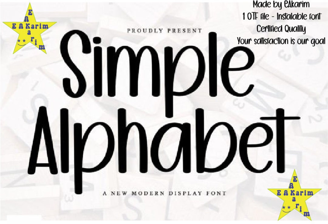 Simple Font - Cute Font, Cricut Fonts, Procreate Fonts, Fonts for ...
