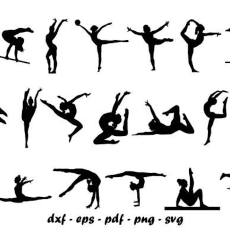 Gymnastic Clip Art - Etsy