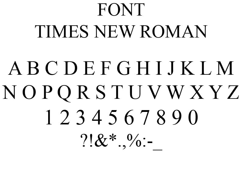 TIMES NEW ROMAN - Outline, Alphabet Svg Fonts, Calligraphy Font Svg ...