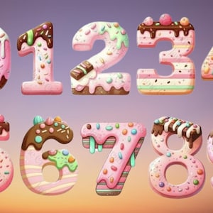 Candyland Alphabet Clipart, Candy Letters, Transparent Background, High ...