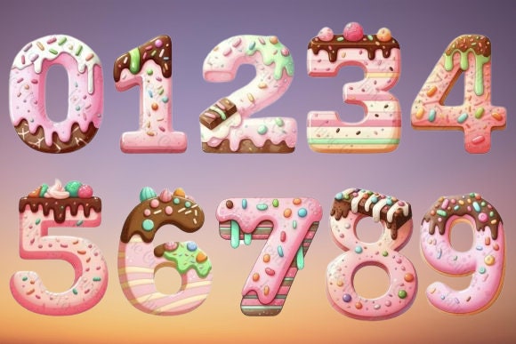 Candyland Alphabet Clipart, Candy Letters (digital Files) - Etsy