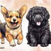 BABY DOGS WATERCOLOR Puppies Clipart Png Baby Dogs Clip Art - Etsy