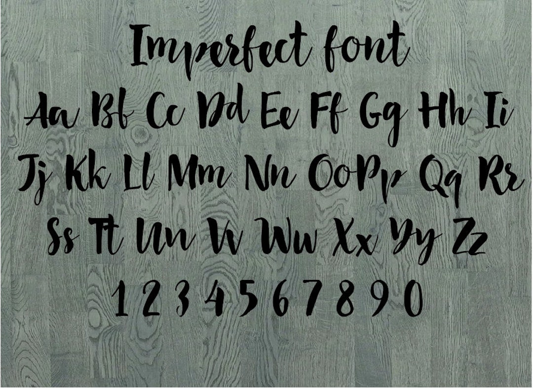 IMPERFECT FONT SVG, Png - Instant Download, Imperfect Alphabet, Letters ...