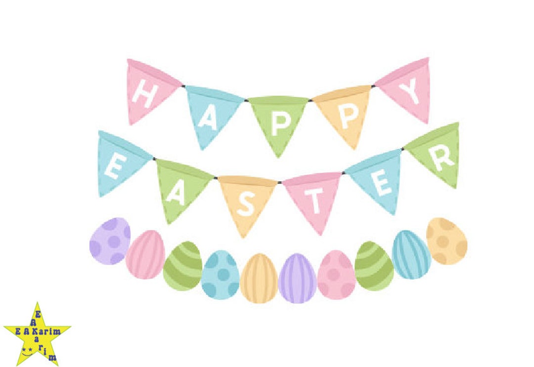 EASTER THEMED SVG, Easter Banner, Easter Svg, Easter Cut Files, Easter ...