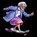 Funny Grandma Watercolor Sublimation Cute Clipart Grandfather Clipart ...