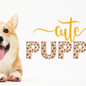 Dog Paw Print Fonts - Real Custom Typeface Installable Font for Your ...