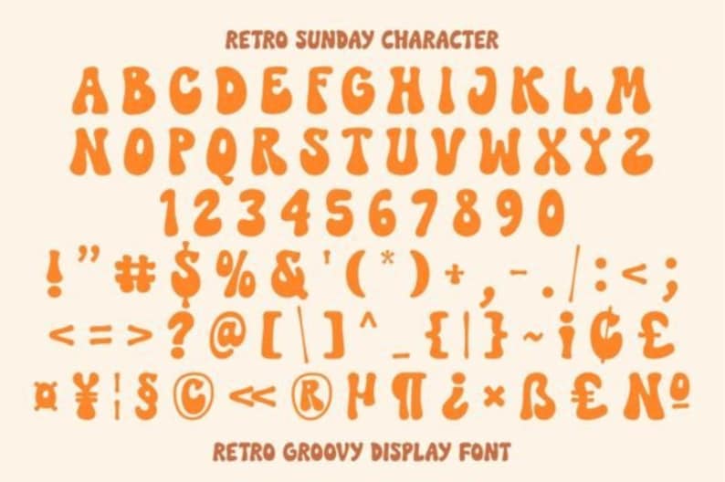 RETRO SUNDAY FONT Svg, Sunday Alphabet, Sunday Letters and Numbers Svg ...