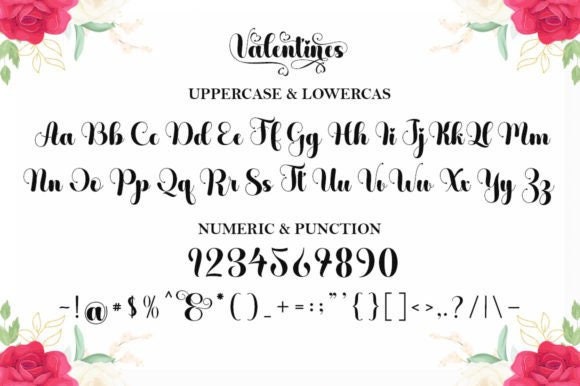 Valentine Font TTF, Heart Font, Valentine's Day Font, Cute Hearts ...