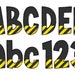 CONSTRUCTION FONT Svg, Construction Alphabet, Construction Letters and ...