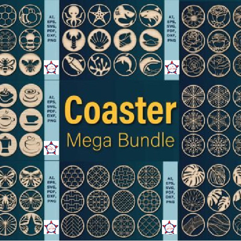 Laser Cut Coaster - Etsy