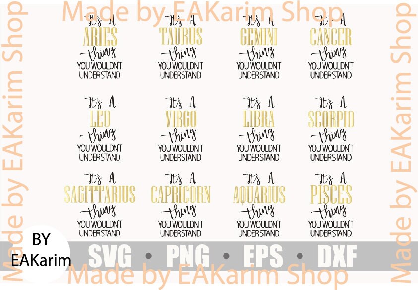 ZODIAC SVG MEGA Bundle Zodiac Signs Svg Zodiac Svg Mystic - Etsy