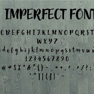 IMPERFECT FONT SVG, Png - Instant Download, Imperfect Alphabet, Letters ...