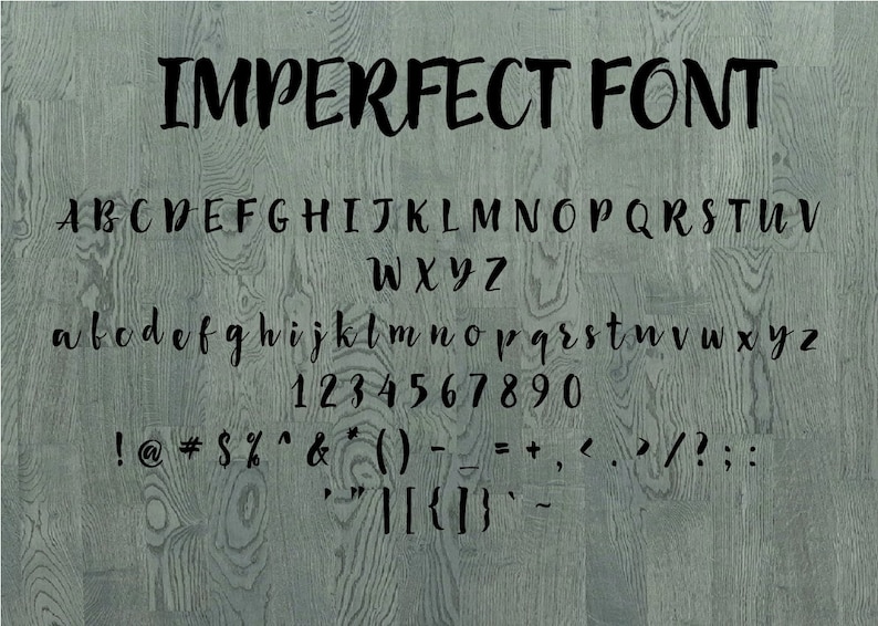 IMPERFECT FONT SVG, Png - Instant Download, Imperfect Alphabet, Letters ...