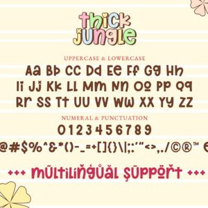 Thick Jungle Font Wild Jungle SVG Cricut Silhouette Font Nature Letters ...
