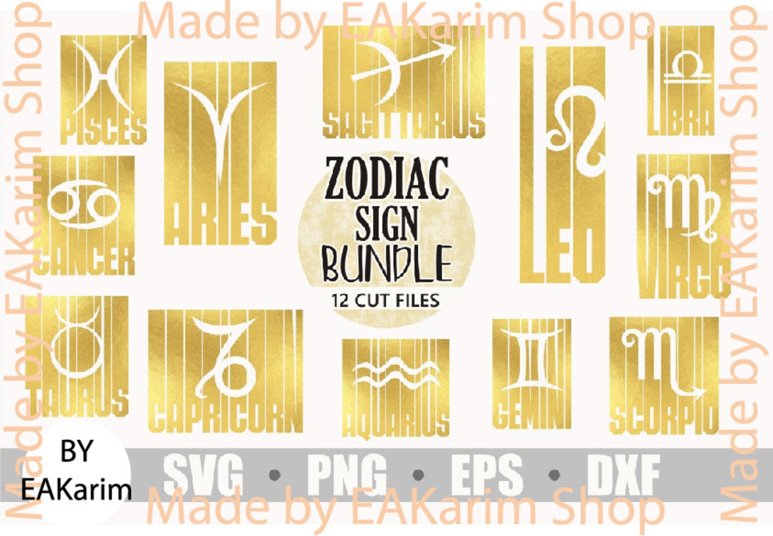 ZODIAC SVG MEGA Bundle Zodiac Signs Svg Zodiac Svg Mystic - Etsy