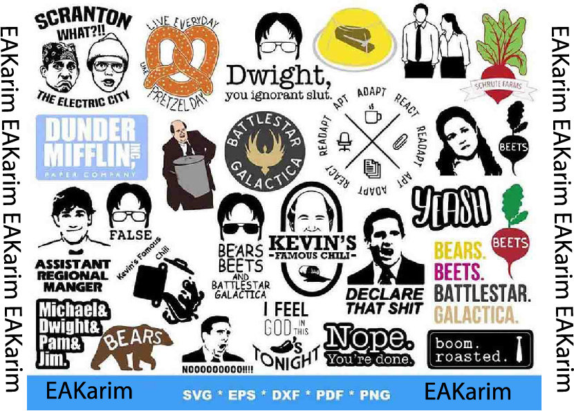 THE OFFICE SVG the Office Svg Bundle Michael Scott Svg - Etsy Australia