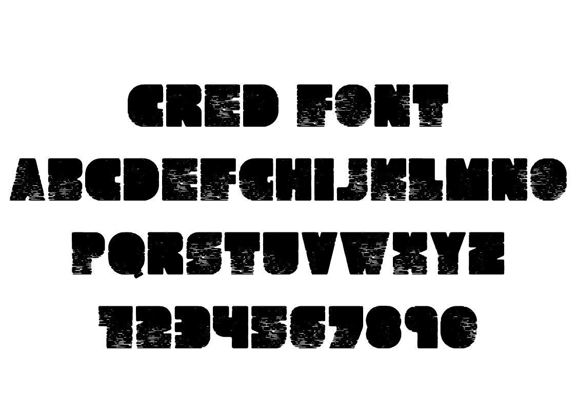 CRED FONT SVG Png Alphabet Clipart Svg Schriftart für | Etsy