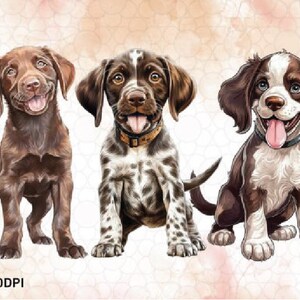 BABY DOGS WATERCOLOR, Puppies Clipart Png, Baby Dogs Clip Art for ...