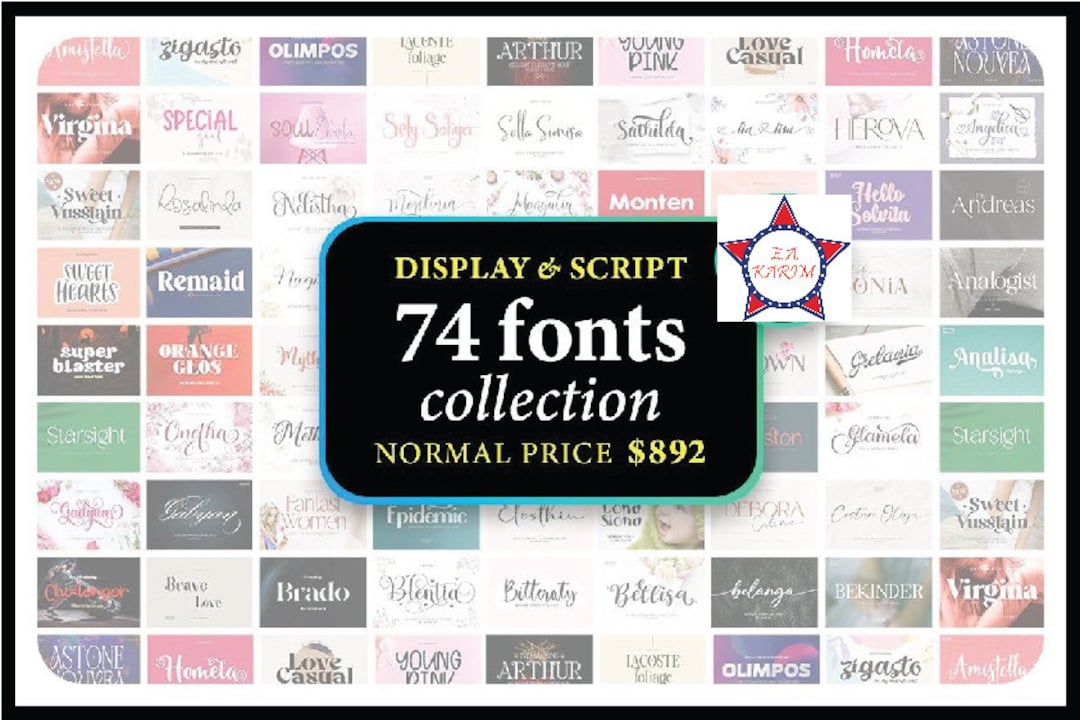 Font Bundle Cute Fonts Cricut Font Bundle Script Fonts Fonts For